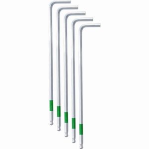 スーパーボールレンチ6．0mmの5本セットです。よく使うサイズだけまとめてお買い求め頂けます。六角穴付ボルトの締め付け、取り外し作業に最適です。セット内容：SBL-60セット内容(mm)：6.0セット内容(本)：5全長(mm)：184対辺寸...