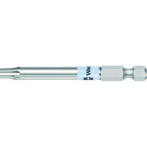 ステンレスのドライバービットです。いじり止め付トルクス［［R下］］用です。刃先：T15H全長(mm)：89差込：6.35mm製造国:チェコトラスコ発注コード:411-9703