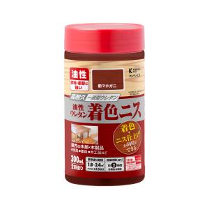 家具・建具・木工品など屋内の木部・木製品。木目を生かした着色と美しいツヤの二ス仕上げが同時にできます。高耐久ウレタン樹脂配合だから磨耗や衝撃に強く、耐久性に優れ、長期間木部を守ります。磨耗や衝撃に強い油性タイプ塗れないもの：高級家具、床面、...