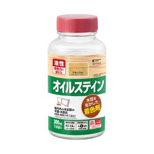 家具・建具・木工品など屋内の未塗装の木部・木製品。木目をいかした、鮮やかな着色仕上げができます。着色力と耐久性に優れているので屋外でも使用できます。着色力に優れた油性タイプ。塗れないもの：高級家具、床面、テーブル天面、吸い込みのない素材(プ...