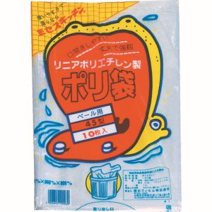 強度が強いポリ袋です。縦(mm):800横(mm):650厚さ(mm):0.03容量(L):45色:透明ポリエチレン(PE)製造国:日本トラスコ発注コード:303-5972