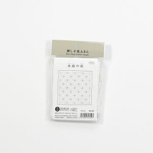 お好きな柄と糸を組み合わせたい方に最適な布パック。一目刺しの花ふきんをそろえました。画像には1枚を刺すために必要な糸量の目安がついています。