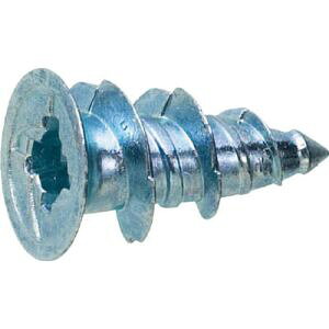●長さ mm ):25●適合ビス径 mm ):4●引張最大荷重:0.1kN 石こうボード厚さ9.5mm )●頭部径:15mm●材質/仕上●亜鉛合金ダイカスト●質量:60.4g●原産国:カナダ●引張最大荷重は、コンクリート強度FC21N/m[...