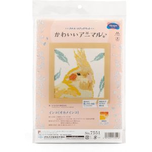 可愛い動物を描ける、クロスステッチのキットです。見やすい布目で、6本取りでサクサクさせます。