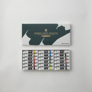 アクリルガッシュ11mlのセットです。アクリルガッシュの特長はモチーフを選ばない、強い接着力。ムラになりにくく、しっかりとしたノリのよさ。そしてあざやかな発色が生きる、デリケートなツヤ消しの仕上がり。さらに重ね塗りや溶き方の濃淡、すぐれた耐...