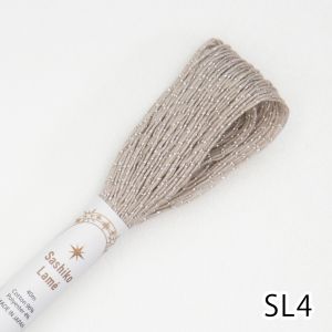 "いつもの刺し子’’に「Sashiko Lame」の輝きをプラスして"新しい刺し子’’を作る楽しさをご提案します。〇上品な輝き/ひと目刺すごとにラメの輝きが現れるような糸をつくりました。〇繊細な柄にも/相性の良い細さ伝統柄はもちろん、一目刺...