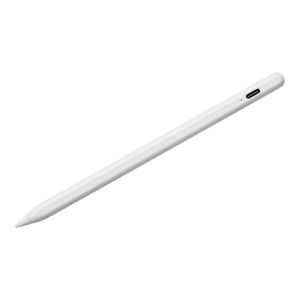 Apple iPad&汎用モード切り替え可能なハイブリッド充電式極細タッチペン。ホワイト。Apple iPad&汎用モードの切り替えが可能な充電式タッチペン。*Apple iPadモードの場合、2018年モデル以降に対応。使用機器本体とのペ...