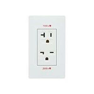 入数(個):1アドバンスシリーズ100・200V併用接地コンセント単3分岐配線用送り端子なし(接地送り端子あり)100V・200V併用でコンセントひとつで、100Vエアコンまたは200Vエアコンの接続が可能。リビングなど大きな部屋のエアコン...