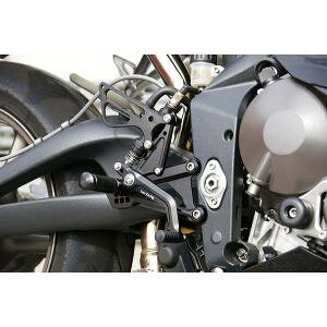 DAYTONA 675R対応。ノーマル位置を含む8ポジション可変のステップキットです。 両ペダルの軸受け部分にはベアリングをダブルで組み込み、極めてスムーズなペダルタッチを実現しています。 またシフトパターンは、正、逆どちらも選べます。 カ...