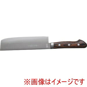 強靭で鋭い切味が持ち味の安来鋼SLDで作りました。ハマグリ刃仕上ですので軽い感覚で調理作業ができます。サビに強いステンレス鋼ですのでメンテナンス簡単、両刃タイプなので左右利き関係なく使用できます。柄は天然木「マホガ二」を使用。菜切り包丁は野...