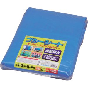 レジャー・家庭園芸・DIY作業・園芸用シートとしてご使用いただけます。アルミ製でサビに強いハトメが付いています。番手(#):3000色:ブルーハトメ数(個):22縦(mm):5400横(mm):4500製造国:ベトナムトラスコ発注コード:8...