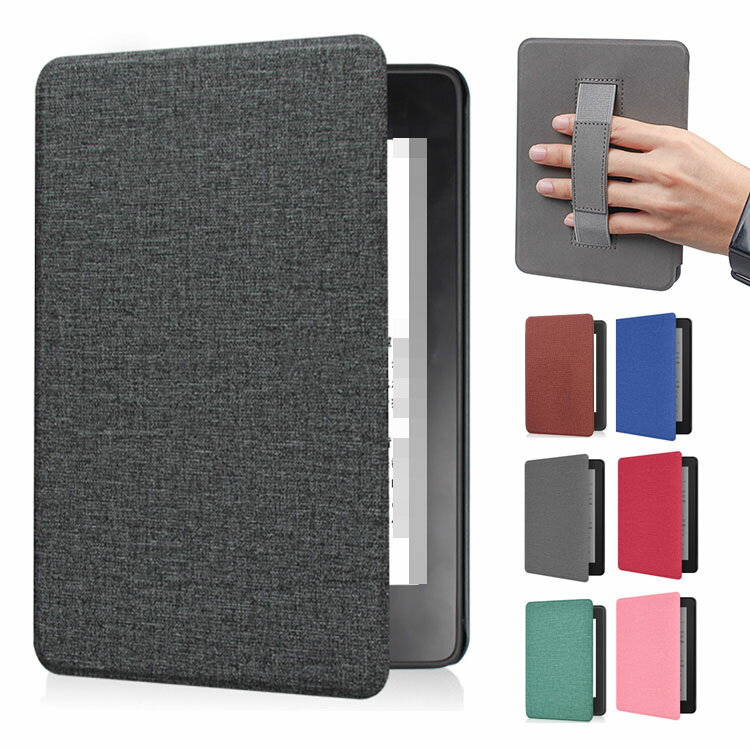 kindle paperwhite ケース / カバー (第12世代) 2024 7インチ 手帳型 かわいい キャンバス調 puレザー キンドル オートスリープ機能付き 電子書籍 リーダー おすすめ おしゃれ キンドル タブレットケース/カ...
