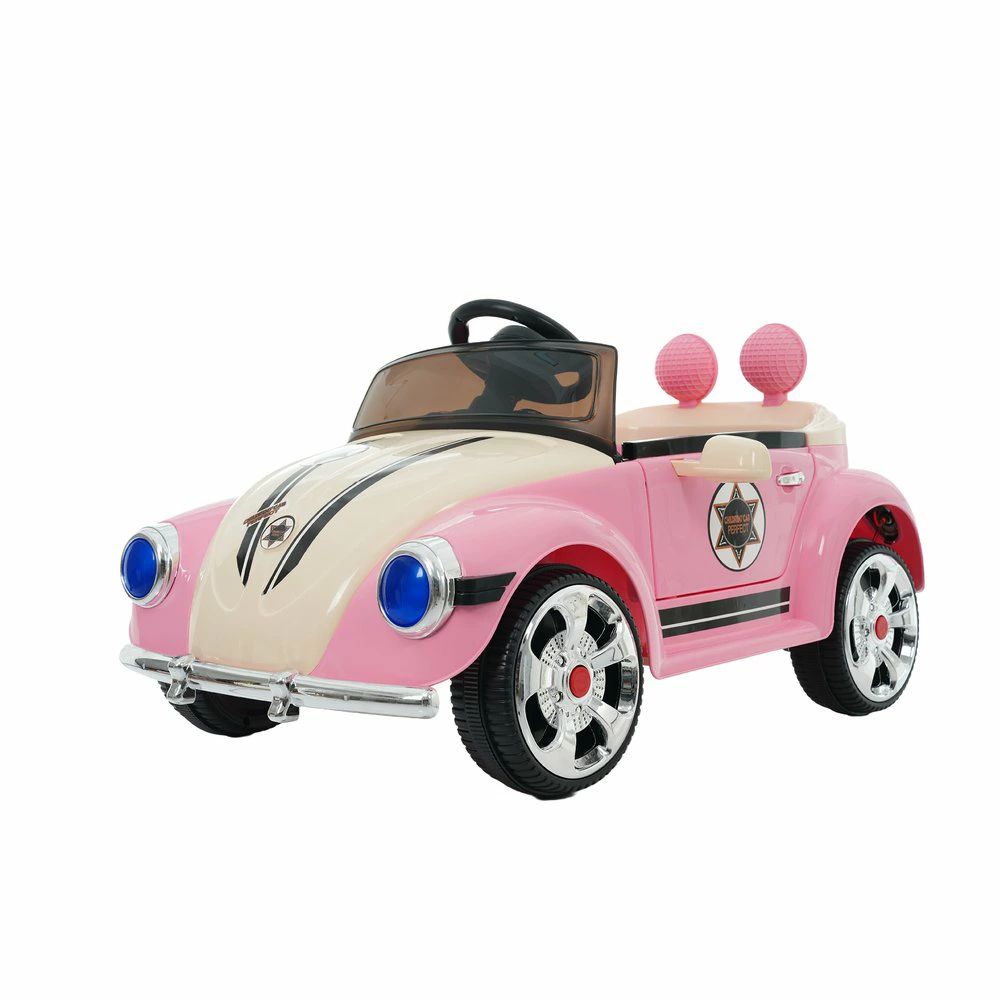 ピンク 電動乗用ラジコンカー ドイツオールドタイプ 乗用玩具 電動乗用玩具 正規ライセンス ペダルとプロポで操作可能 車 くるま 玩具 乗り物 PSE 誕生日プレゼント お祝いプレゼントProduct Features【COLOUR 2色 ...