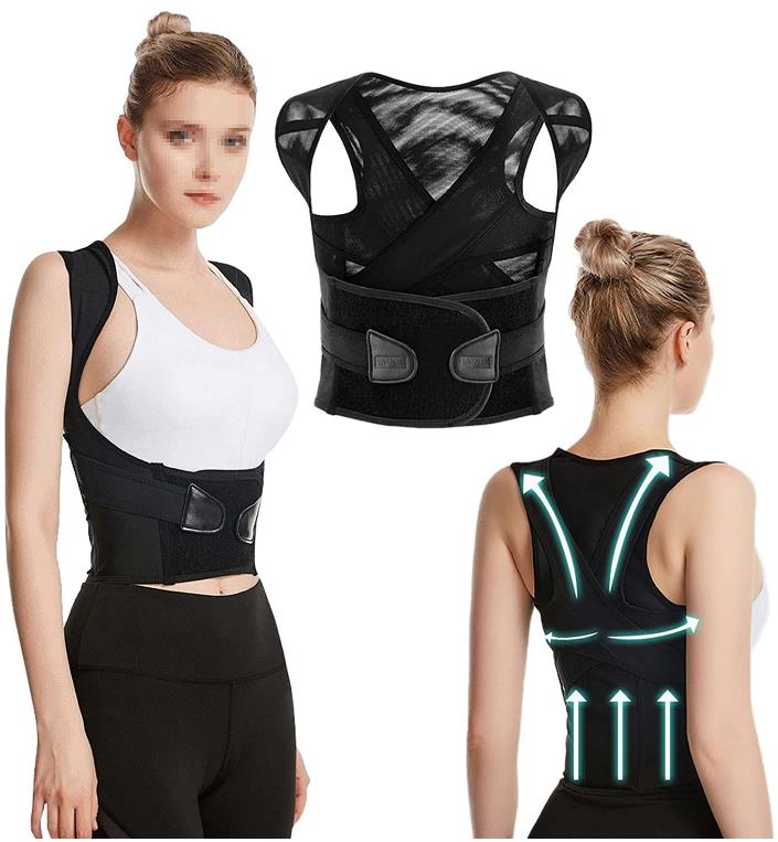 【美しい姿勢へ】私達のベルトは人体工学によって設計され、姿勢が改善でき。長期的に使用すると、あなたがよりまっすぐに見え、自信を持つようになります。 【通気素材】伸縮性素材、通気メッシュ、夏でも蒸れない。特殊な加工によって、布地に穴が多くて、...