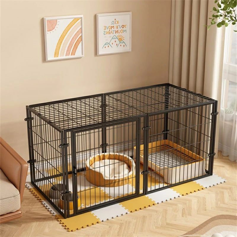 「多様な用途」ペットフェンスは、犬だけでなく、ウサギ、アヒル、モルモット、およびその他の動物を収容するのにも最適です。 さまざまなペットに使用できます。 「自由に組み合わせサークル」スペースに合わせてパネルを活かして、長方型、正方型などに変...