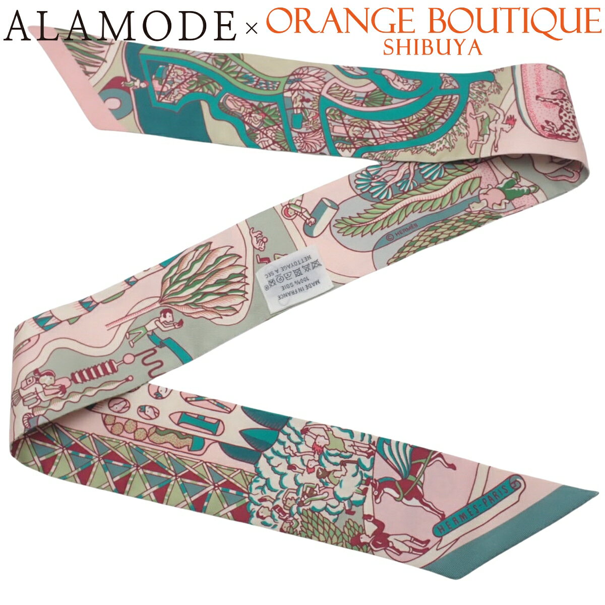 良好な中古品 管理番号 : 40802180236 ブランド HERMES モデル Exposition Universelle HERMES 万国博覧会 ツイリー アイテム スカーフ サイズ 横:5cm全長:85.5cm 素材 シルク カ...