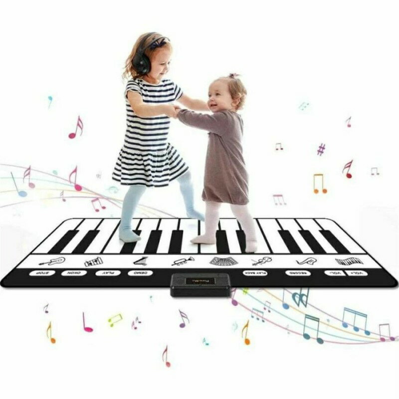 【音楽系知育玩具：音感教育用にお勧め】ピアノミュージックマットは大型なので、大人と子供一緒に楽しんで、子供の音感を育てて、女の子だけでなく男の子にも人気です。大人も一緒に遊べ、親子のふれあいの時間を贈ることができます。音楽系知育玩具として、...