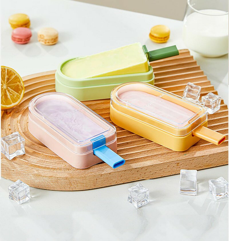 【商品説明文】 「市販のアイスは甘すぎる…」「子供に安全な素材のおやつを作りたい」「自分好みの味のアイスを楽しみたい」 そんな夏のお悩みに応えるのが、この食品グレードシリコン製アイスキャンディーメーカーです。 柔らかいシリコン素材で凍ったア...