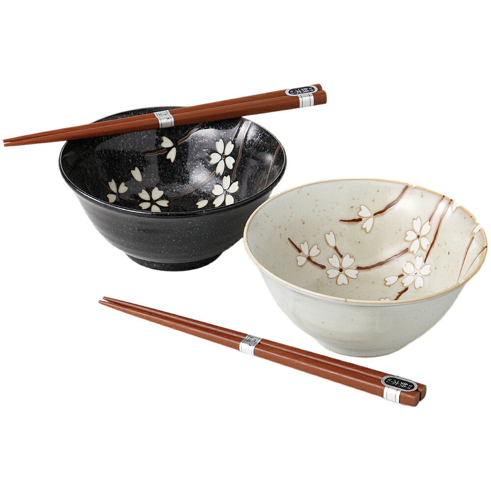 ＜商品内容＞4.8多用丼×2/φ15×7cm、箸×2/23cm＜材質＞丼：磁器、箸：木＜産地名＞美濃焼＜箱サイズ＞33×17×8.5cm＜箱種＞化粧箱＜重量＞800g＜付属品＞箸×2＜備考＞【商品の在庫数について】弊社の他店舗との併売により...