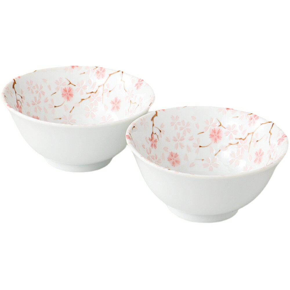 ＜商品内容＞多用碗×2/φ15×7cm＜材質＞磁器＜産地名＞美濃焼＜箱サイズ＞31.5×17×7.5cm＜箱種＞化粧箱＜重量＞660g＜付属品＞-＜備考＞優しい色合いの桜柄が、食卓に春を運びます。【商品の在庫数について】弊社の他店舗との併売...