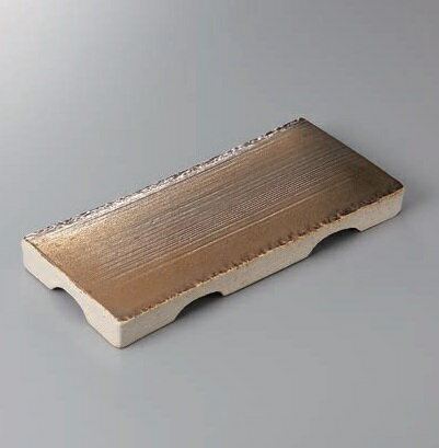 ＜商品サイズ：縦×横×高さ＞28×12.5×2.5cm 土物＜商品内容＞皿×1＜産地＞日本（美濃焼）料理人が思いのままに描き表現ができる器です。シンプルながらも表現力を引き出し、料理を生かすデザインに仕上がりました。ご注意：個装箱がない商品...