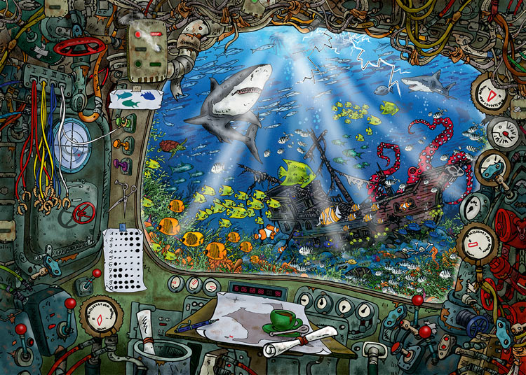 商品名エスケープパズル サブマリン ピース数759 ピースサイズ通常ピースサイズ サイズ50×70cm 品 番RAV-172504 メーカーラベンスバーガー 商品説明【エスケープ・パズルの遊び方】 1. 付属のリーフレットに記載されたストー...