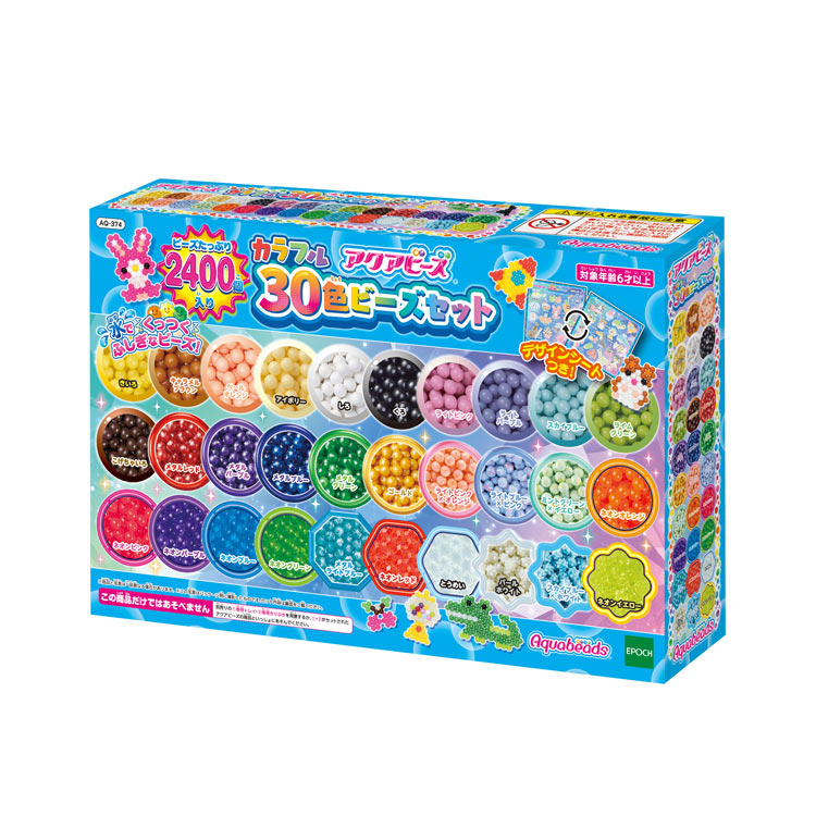 商品名カラフル30色ビーズセット サイズW250×D50×H165mm 品 番AQ-374 メーカーエポック社 商品説明この商品は予約商品となります。4月18日発売予定。 「ネオンカラービーズ」「パステルカラービーズ」「メタリックカラービー...