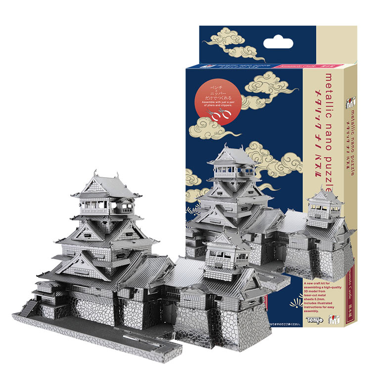商品名熊本城 サイズ約10.9×7.3×7.8cm 品 番TEN-T-MP-006 メーカーテンヨー 商品説明手軽に作って楽しめる　本格派メタルモデル！ 超細密なレーザー加工を施したメタルシートで、世界中の著名な建造物や乗り物を忠実に再現し...