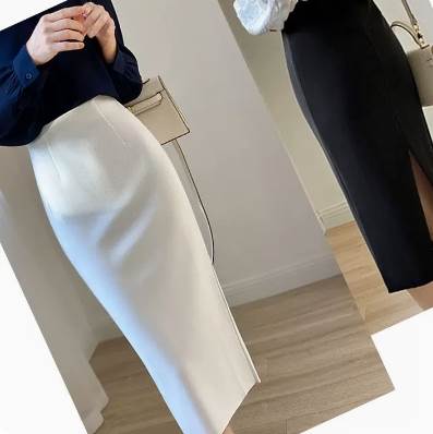 エレガントな雰囲気が魅力のボトムス、タイトスカートをご紹介します。カジュアルからきれいめスタイルまで、幅広く合わせることができます。ミモレ丈でハイウエストスタイルアップも叶います。スリムで細身のシルエットで、美脚を演出。無地の白、黒、青、ベ...