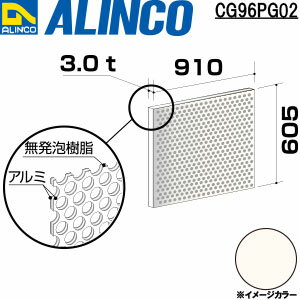 【製品情報】 幅(mm)：605 長さ(mm)：910 厚さ(mm)：3 質量(kg)：1.3 色：ホワイト 穴径(mm)：8 穴ピッチ(mm)：20 配列：45°千鳥【注意点】 ※イメージ違い、サイズを間違ってのご注文など、お客様のご都合...