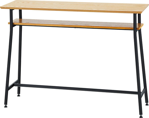 ■サイズ・色違い・関連商品 ■商品詳細【商品サイズ】W120×D40×H87cm　重量13kg【素材】天然木化粧繊維板(オーク) ラッカー塗装 スチール(粉体塗装)【組立状態】要組立品付属工具:六角レンチお客様用意:なし組立人数:2人組み立...