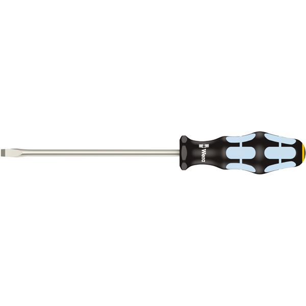 ■サイズ・色違い・関連商品■5.5mm■6.5mm[当ページ]■8.0mm■10mm関連商品の検索結果一覧はこちら■商品内容■3334シリーズ。■ステンレススチール製の高品質クラフトフォームマイナスドライバー。■Weraのステンレス工具は真...