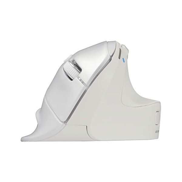 ■サイズ・色違い・関連商品■ブラック■グレー■ホワイト[当ページ]■商品内容約57°の傾斜角度。人間工学(エルゴノミクス)に基づいて設計され自然な角度で握ることができます上下スクロールが楽になる高速スクロールホイール搭載。ワンタッチで通常ス...