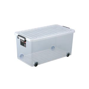 ■商品内容品質に自信あり。便利なキャスター付ケースが7個セット!●たっぷり収納できる奥行74cmタイプ●キャスターが丈夫で安心して長く使えます。■商品スペックサイズ：350M容量：約72L色：クリア外寸：W390×D740×H350mm内寸...