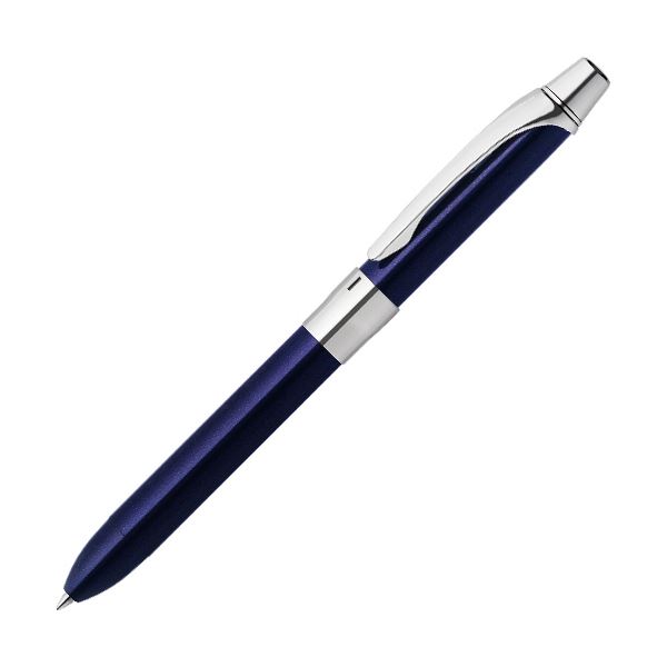 ■商品内容高級感のある多機能ペン。使う贅沢。贈る、贅沢。●2色エマルジョンボールペン0.7mm+シャープペン0.5mmの多機能ペン。軸色ブルーです。●緩やかで優雅なラインのフォルムと、滑らかなしっくり感にこだわったロータリー式のスタイルが使...