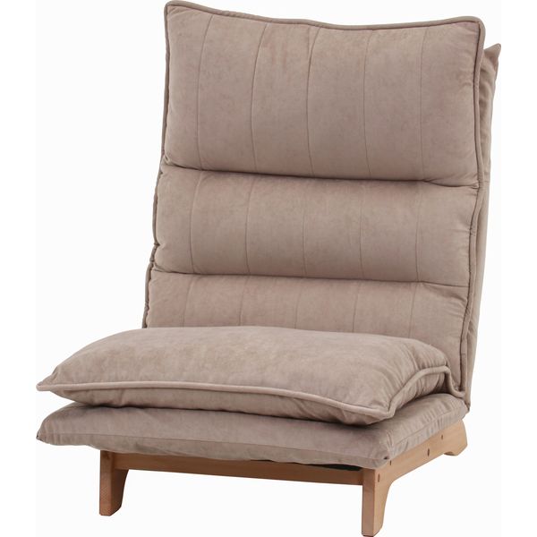 ■サイズ・色違い・関連商品■グリーン■ベージュ[当ページ]■ネイビー■ライトグレー■商品内容レバーで簡単6段階調節。体にフィットする心地良いお好みの角度に調節できます。 ヘッドも細やかな角度調整が可能。そのままフラットな状態で背もたれとして...