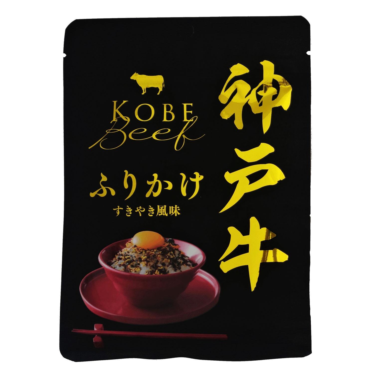 素材：パン粉（国内製造）、砂糖、乳糖、白ごま、卵黄粉、でん粉、発酵調味料、しょうゆ、のり、粉末しょうゆ、にんじんフレーク（乳糖、でん粉、にんじん）、食塩、酵母エキス、神戸牛粉末（神戸牛肉、でん粉）、かつお削節、たんぱく加水分解物／調味料（ア...