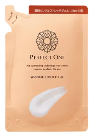 商品情報内容量50g生産国日本商品区分化粧品パーフェクトワン 薬用リンクルストレッチジェル 50g つめかえ用 【ご使用方法】 ご使用目安：直径2cmくらい (スパチュラひとすくい分) - ステップ1 - 洗顔後の肌にお使いください。両頬、...