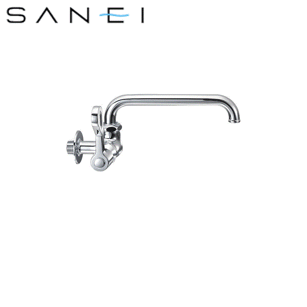 三栄水栓［SANEI］厨房用横形自在水栓(左ハンドル) A2310L-13 ※記載の画像価格は、税別です。SANEI A2310L 13