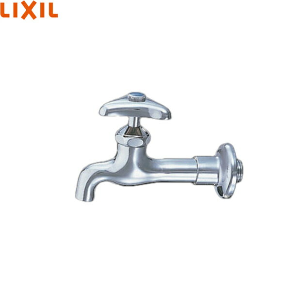 リクシル LIXIL/INAX 横水栓 送り座付胴長横水栓(固定コマ式) LF-7KE-19-U 一般地・寒冷地共用 呼び径：20mm 吐水タイプ：整流 吐水口長さ：固定130±5mm(壁から)INAX LF 7KE 19 U