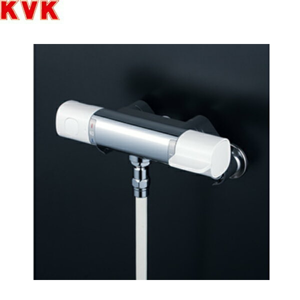 KVKサーモスタット式シャワー FTB100KSF eシャワーNf(浴び心地のいい快適節水シャワー) 寒冷地仕様は設定していません シャワーヘッド白/シャワーホース白1,6m/白ハンガー 洗い場専用水栓KVK FTB100KSF