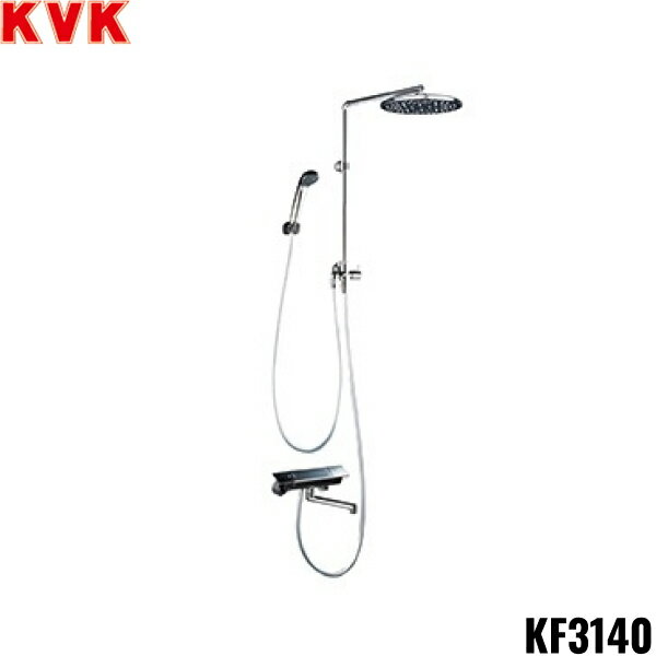 KVKオーバーヘッドシャワー付サーモ KF3140 一般地仕様 メッキオーバーヘッドシャワー(eシャワー)丸KVK KF3140
