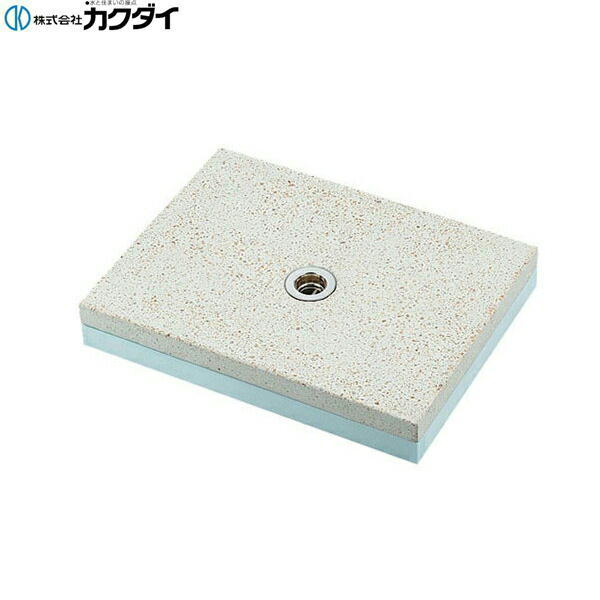 カクダイ［KAKUDAI］水栓柱パン［人研ぎ・カナリヤ石］ 624-938 材質 上部：セメント 下部：スタイロフォーム(発砲スチロール) 排水工事が必要 排水金具付き(呼50VU管用) ゴム栓なしKAKUDAI 624 938
