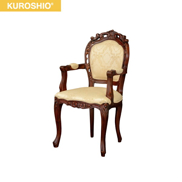 お届けはメーカー直送便となります。ご購入前に必ず、メーカー直送便Bの詳細をご確認下さい。クロシオ [KUROSHIO] フランシスカチェアー 90022 色・柄：ブラウン 仕様：完成品 商品サイズ：W51×D52×H97(SH48.5)cm...