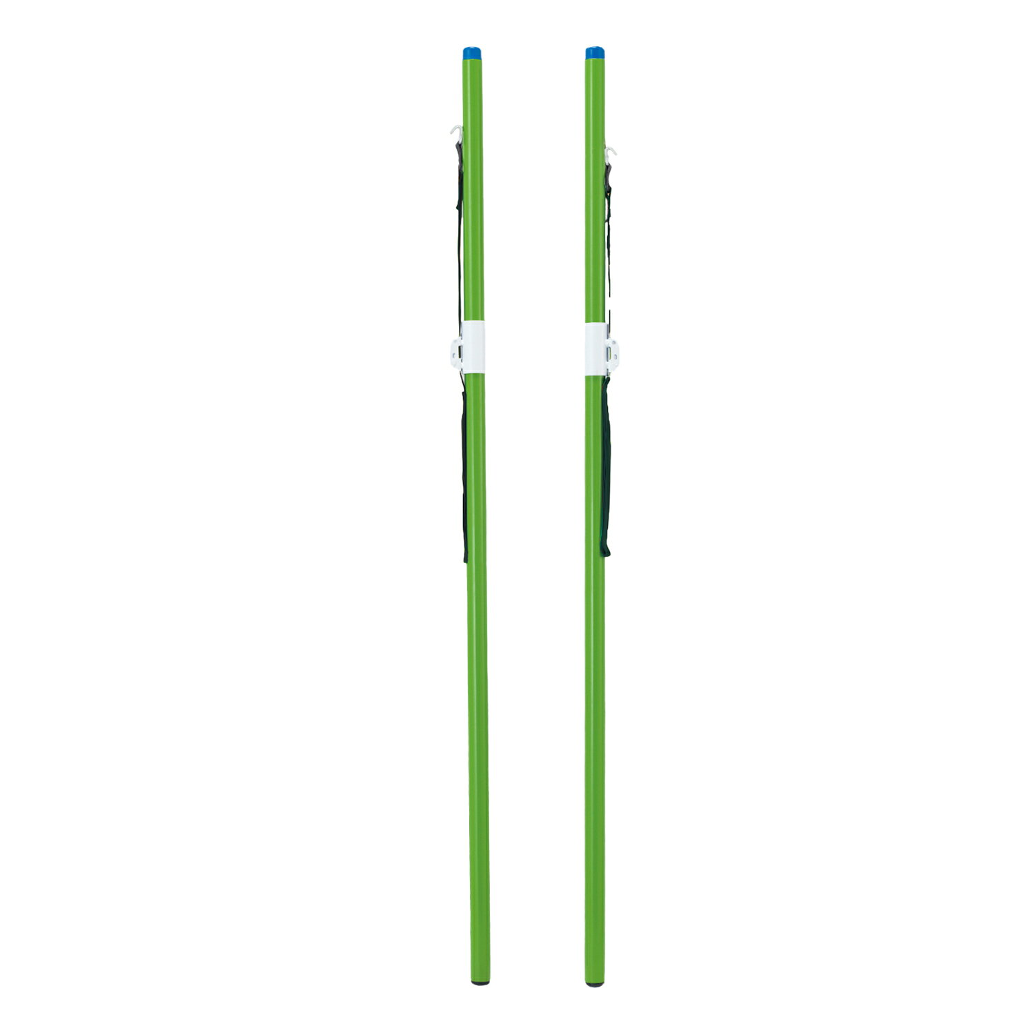商品情報 高さ：155cm（埋込部を除く）直径：4cm質量：12.1kg/組素材：本体 スチール（肉厚 3.5mm） ヘッド部 樹脂 底部 ゴム両側ベルト式日本製操作が簡単な両側ベルト式で、ネットを確実に固定できるバドミントン支柱（検定品）...