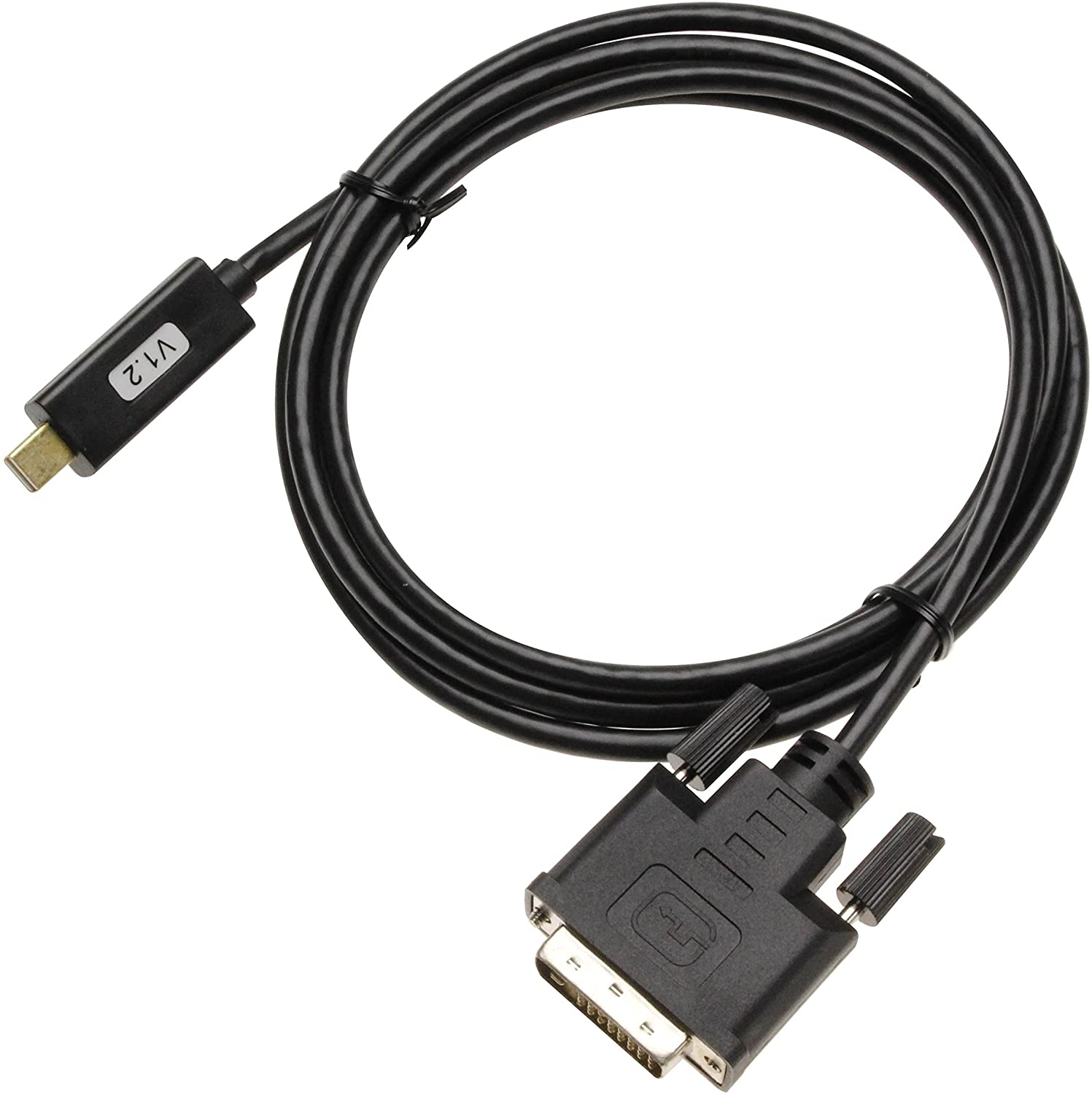 Mini DP - DVI 変換ケーブル (1.8m) BAS1901 MiniDP-DVI 変換ケーブル コネクタタイプ Mini DP ケーブルタイプ DVI ● miniDisplay Port(オス) →DVI (オス) 全長： 約...