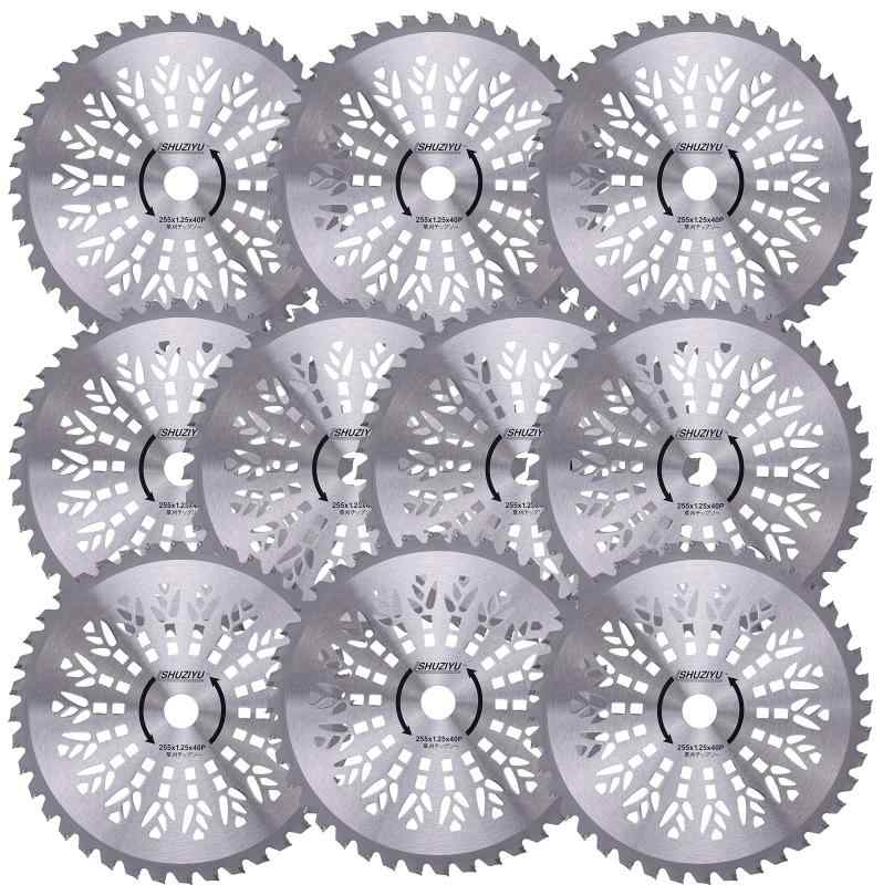 SHUZIYU 草刈機用チップソー 255x40P 10枚組SHUZIYU 草刈機用チップソー255X40P, 10枚組, 外径:255mm, 刃数:40P, 穴径:25.4mm, 刃厚:2.0mm合金の刃を強化して、長い時間を維持します...