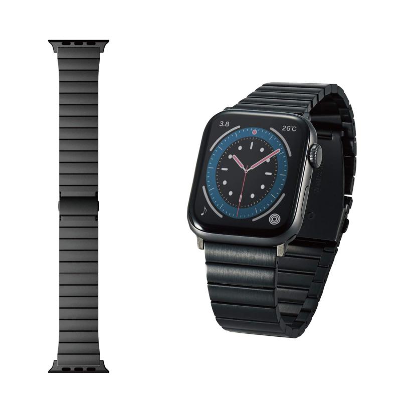 エレコム Apple Watch (アップルウォッチ) バンド 49mm 45mm 44mm 42mm [Apple Watch Ultra 3 2, 11 10 9 8 7 SE2 SE 6 5 4 3 2 1 対応] シリコン ステンレ...