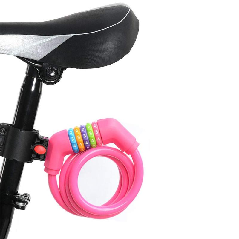 ZHEGE 自転車 ロック ジテンシャ カギ ダイヤル 5桁 防盗 長1200mm 横断面直径12mm 携帯便利 日本語説明書付き（ピンク）▶【材質】：ワイヤー、スチール、銅　表部:PVC（ヨーロッパ連合の環境保護の標準に適したものを使用）...