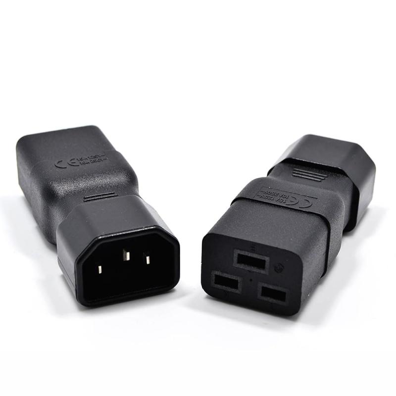 Dracaena IEC 320 C14オス-C19メス 電源アダプター 15A 250V サーバーラック PDU UPS データセンター対応 純銅製 PVCモールド CE RoHS認定 (2個入り)サーバーラック・データセンター対応 — ...
